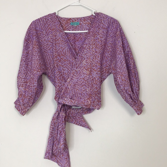 Sika | Tops | Sika Wrap Cropped Top | Poshmark